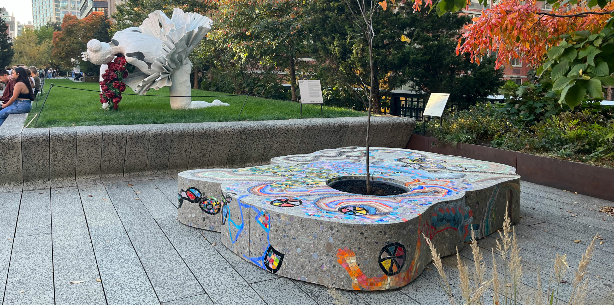 Fossil Psychic Stone Mimicry (Palladiana, Mosaico_Bench I) | The High Line
